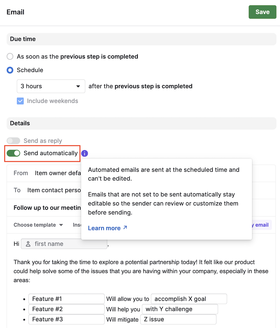 Sequences feature - Knowledge Base | Pipedrive